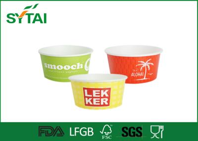 China Recycled Paper Ice Cream Cups with Custom Printing Polka Dot  24oz Paper Soup Cups for sale