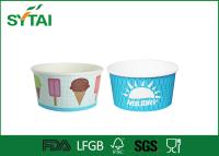 China Recycled Paper Ice Cream Cups with Custom Printing Polka Dot  24oz Paper Soup Cups for sale