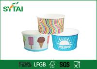 China 20oz Double PE Coating Paper Ice Cream Cups / Frozen Yogurt Paper Cup Eco-friendly for sale