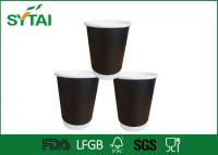 China Insulated Disposable Double Wall Paper Cups , Coffee or Tea Hot Drink Paper Cup 10oz for sale