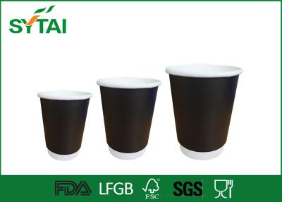 China 10oz Brown Kraft Paper Cups for Coffee , Double Walled Paper Espresso Cups for sale