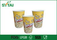 China Eco-friendly 32oz Paper Popcorn Buckets / Popcorn Cups with Offset or Flexo Printing for sale