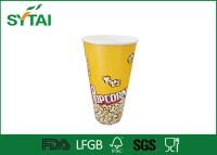 China Greaseproof and Waterproof Paper Popcorn Containers 64oz Popcorn Bucket for sale