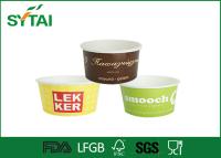 China PE Coated disposable ice cream cups Custom Printed With Logo for sale