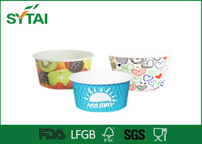 China Printing ice cream cups paper Personalized Cold Food disposable ice cream containers for sale