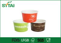 China 16oz ice cream paper cups / Biodegradable disposable ice cream bowls paper for sale