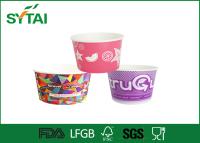 China 500ml Custom Paper Ice Cream Cups , Eco friendly recyclable paper cups for sale