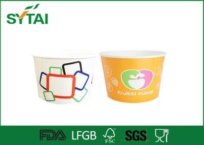 China 20oz Single / Double Pe Coated ice cream paper containers For Cold Food for sale