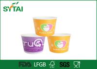 China 20oz Single / Double Pe Coated ice cream paper containers For Cold Food for sale