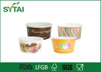 China Recycled 10oz eco Print Paper Ice Cream Cups 600ml Capacity for sale