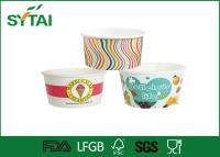 China 4 Oz Food Grade Ink Paper Ice Cream Cups Flexo Printing friendly for sale