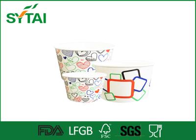 China Big Capacity Custom Printing ice cream bowls paper Biodegradable 16oz for sale