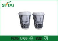 China Printed Hot Chocolate disposable to go coffee cups Recycled for sale