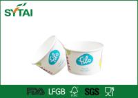 China 4 Oz Custom Thicken Paper Ice Cream Cups , disposable paper cups with lids for sale