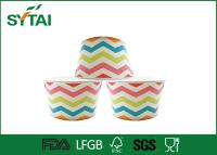 China Custom Logo Riginal Wood Pulp Paper Yogurt Paper Cups With Rainbow Pattern for sale
