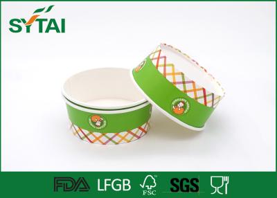 China FDA / SGS / ISO9001 Customised Paper Ice Cream Cups Printing For Fruits for sale
