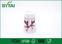 China White Custom Logo Insulated Disposable Double Wall Paper Coffee Cups For Christmas for sale