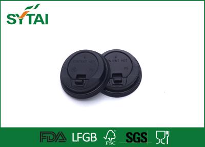 China Biodegradable Eco - friendly Plastic Paper Cup Lids FOR Custom Printed Disposable Coffee Cups for sale