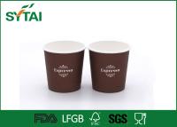 China 4 Oz Brown Custom Your Design Disposable Espresso Paper Cup With PE Coated for sale