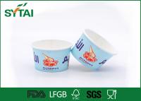 China Disposable Thicken Small Paper Ice Cream Cups With Flexo Printing , 4 Oz for sale