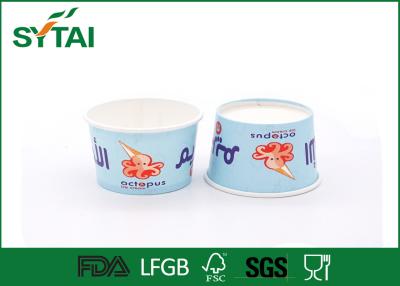 China Disposable Thicken Small Paper Ice Cream Cups With Flexo Printing , 4 Oz for sale