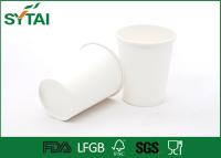 China Corn / Cassava PLA Paper Cups , Personalized Disposable Coffee Cups for sale