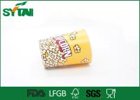 China Large Capability Disposable Paper Popcorn Containers With Flexo / Offset  Printing for sale