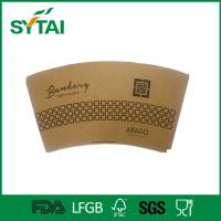 China FDA SGS Customized Paper Cup Fan / Sheet With Logo Printed , Orange Color for sale