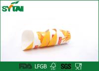 China Light  weight Single Wall Disposable Paper Cups With Lids for sale