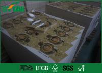 China Recycled Brown Paper Cup Fan With Greay / Kraft Paper Cardboard , Flexo Printing for sale