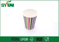 China Trade Assurance Logo Single Wall Paper Cups With Double PE Coated Paper , Eco Friendly for sale