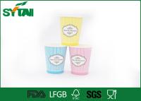 China Custom Printed Cold Drink Paper Cups / Disposable Paper Cups , ISO9001 Approved for sale