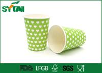 China Biodegradable Single Wall Paper Cups With Lids For Cold Drink , No Leakage for sale