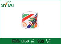 China 32OZ Colorful Paper Ice Cream Cups Double PE Coated Congratuation Use for sale
