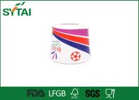 China 32OZ Colorful Paper Ice Cream Cups Double PE Coated Congratuation Use for sale