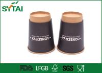 China Disposable Hot Drink Double Wall Paper Cups With Lid , Offset Printing for sale