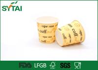 China Customized cardboard paper coffee cups and lid , party or hotel hot drink cups for sale