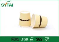 China Flexo Printing Hot Drink Paper Cups ,  Logo Printed Take Out Coffee Cups With Lids for sale