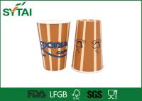 China Eco Friendly Drinking Disposable Paper Coffee Cups Logo Flexo Printing for sale