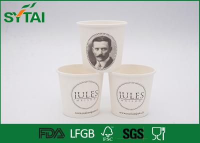 China 4Oz Single Wall Paper Cups Bulk For Hot Drinks , Recyclable Coffee Cups for sale
