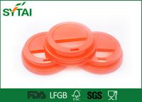 China 8 Oz Red Plastic Paper Cup Lids for Coffee or Tea Paper Cups for sale