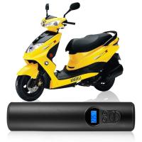 China Rechargeable Car Air Pump Digital Car Tyre Inflator with Led Light for sale