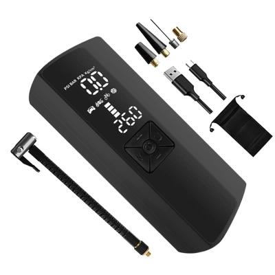 China 4000mAh Wireless Car Tire Inflator Fast Digital Air Compressor 12V Car Tyre Air Pump for sale