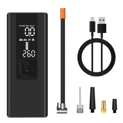China 6000mAh Portable Tire Inflator 12V Digital Cordless Air Compressor for Cars for sale