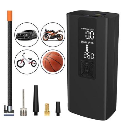 China Mini Portable Tire Inflator with Power Bank Function Car Tyre Inflator for sale