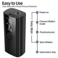 China 150 PSI Cordless Air Compressor with 6000mAh Battery and LED Light for sale