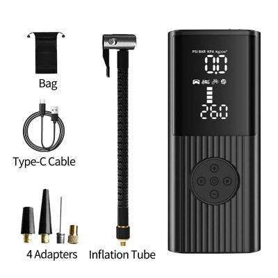 China Portable Smart Air Pump 12v Tyre Inflator For Cars Bikes Balls for sale