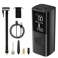 China Portable Car Tire Inflator With LED Light 6000mAh Rechargeable Car Tyre Inflator for sale