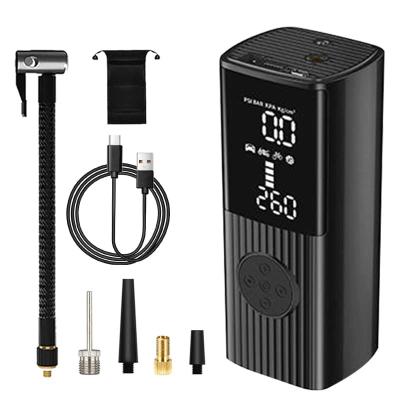 China Portable Car Tire Inflator With LED Light 6000mAh Rechargeable Car Tyre Inflator for sale