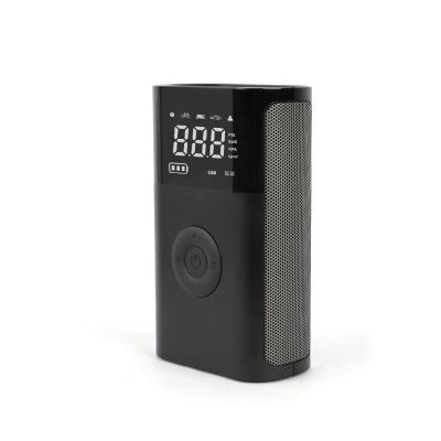 China Powerful Air Compressor 4000mAh Portable Car Tyre Inflator With Power Bank for sale